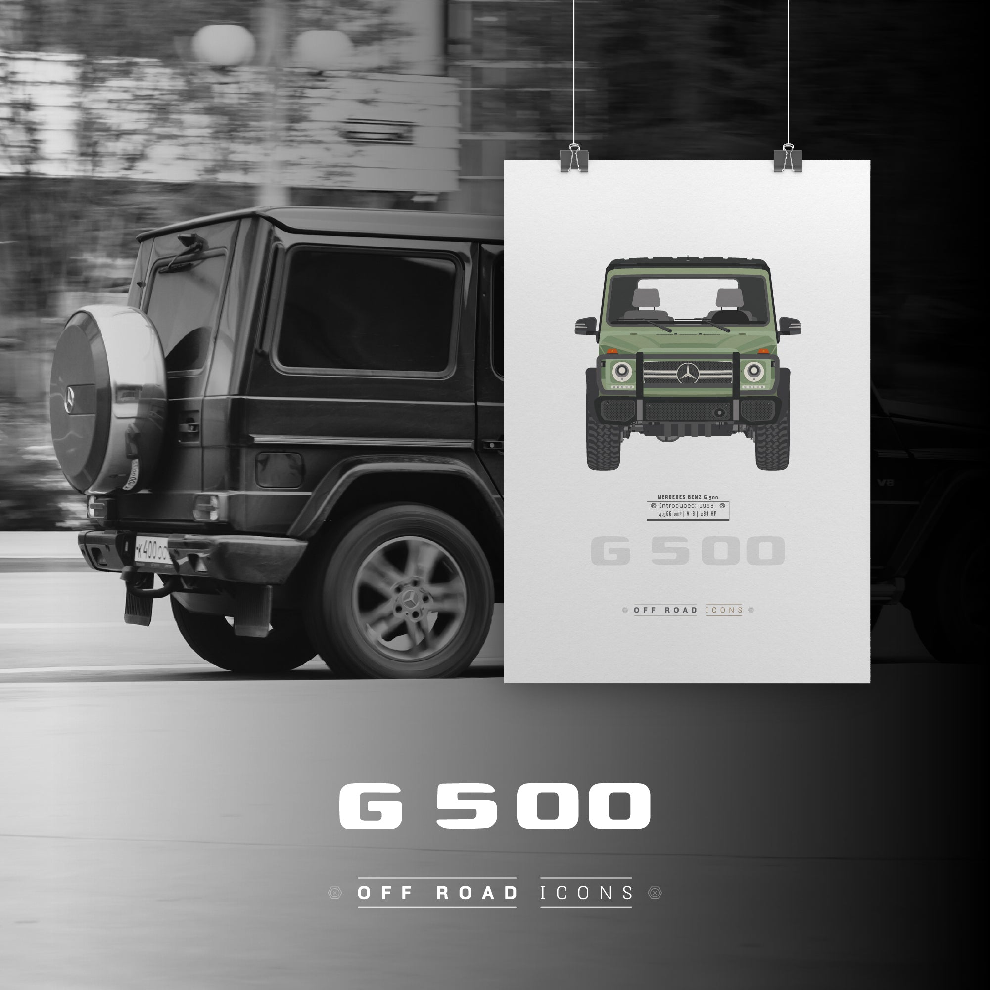 G500 art prints – Off-road Icons