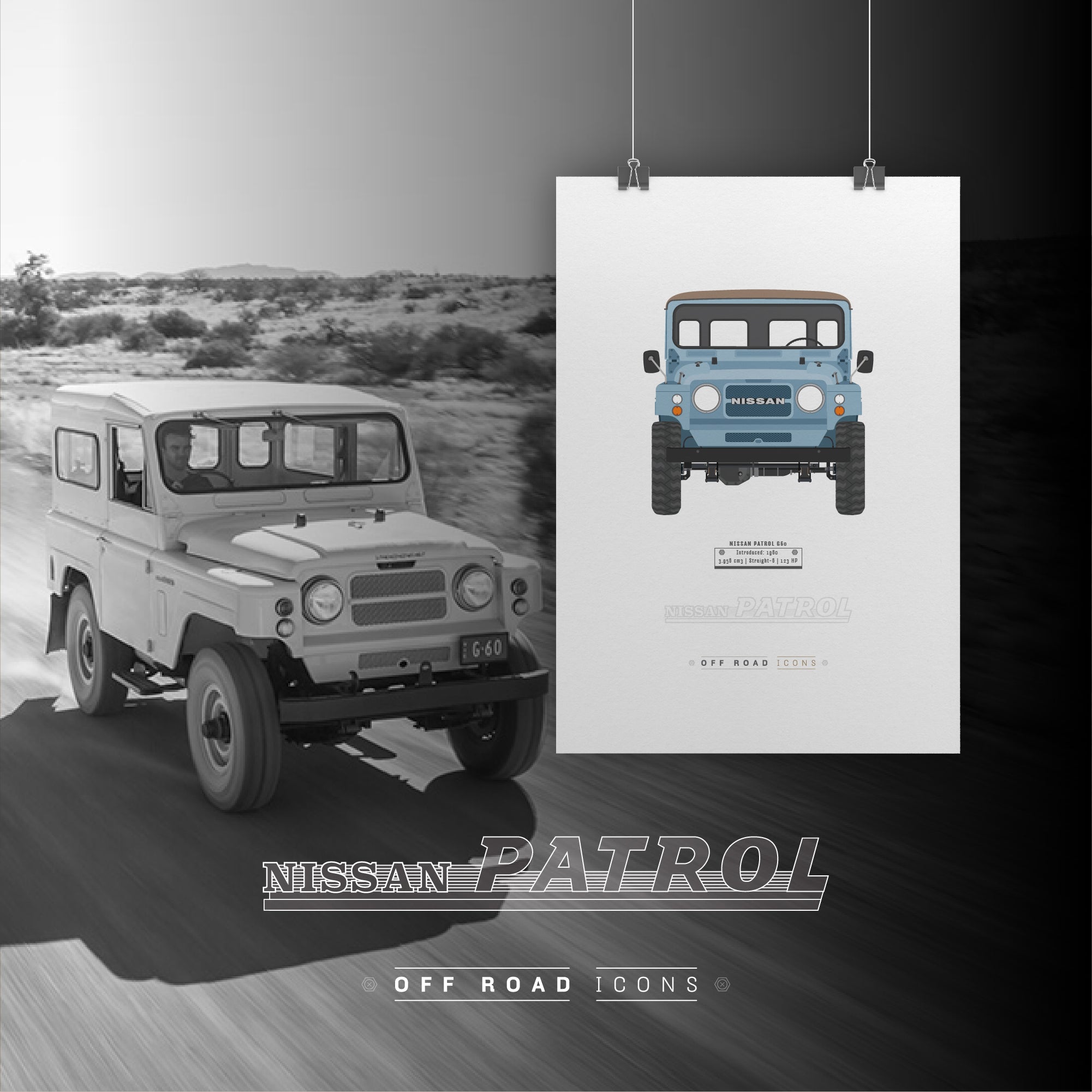 G60 art prints – Off-road Icons