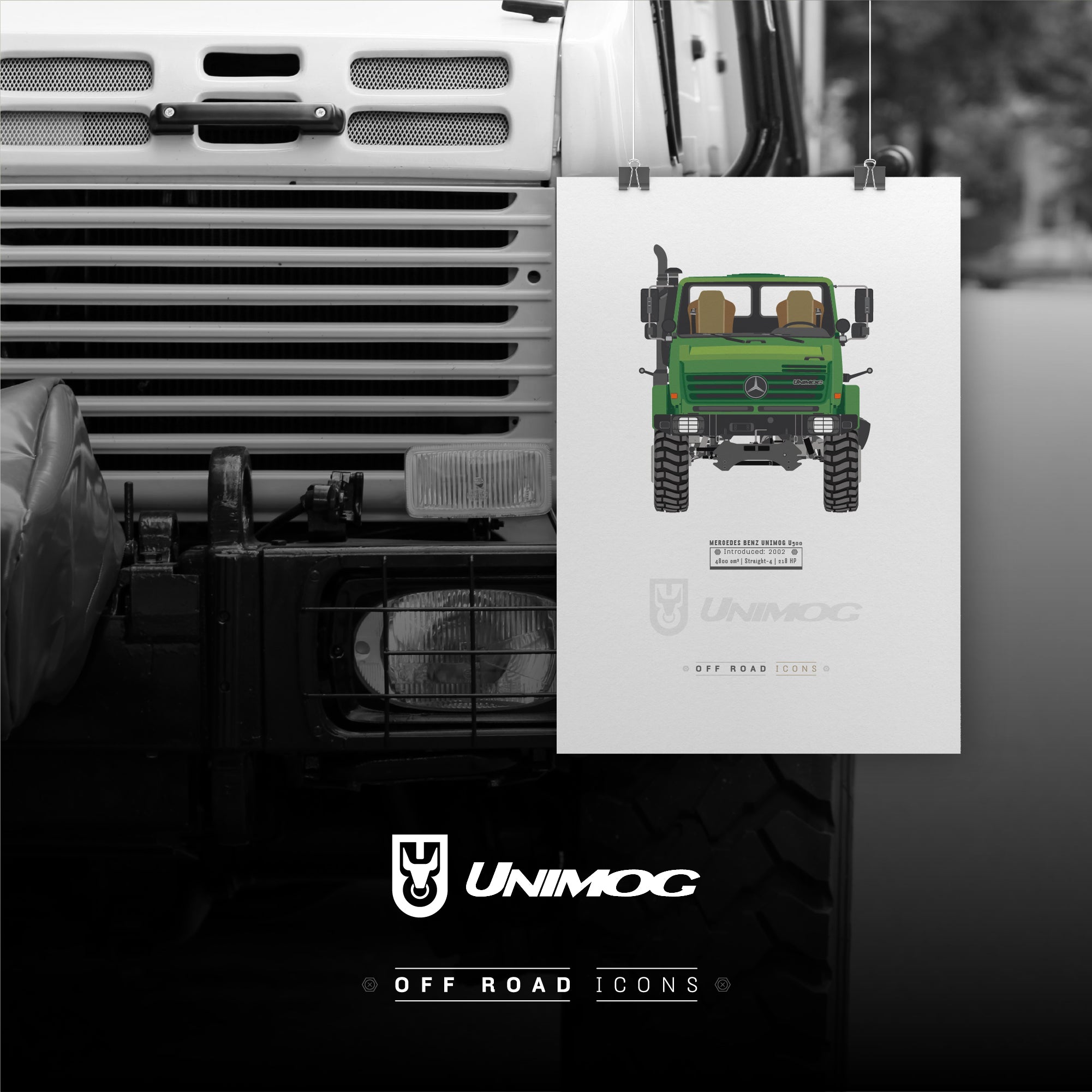 Unimog art prints – Off-road Icons