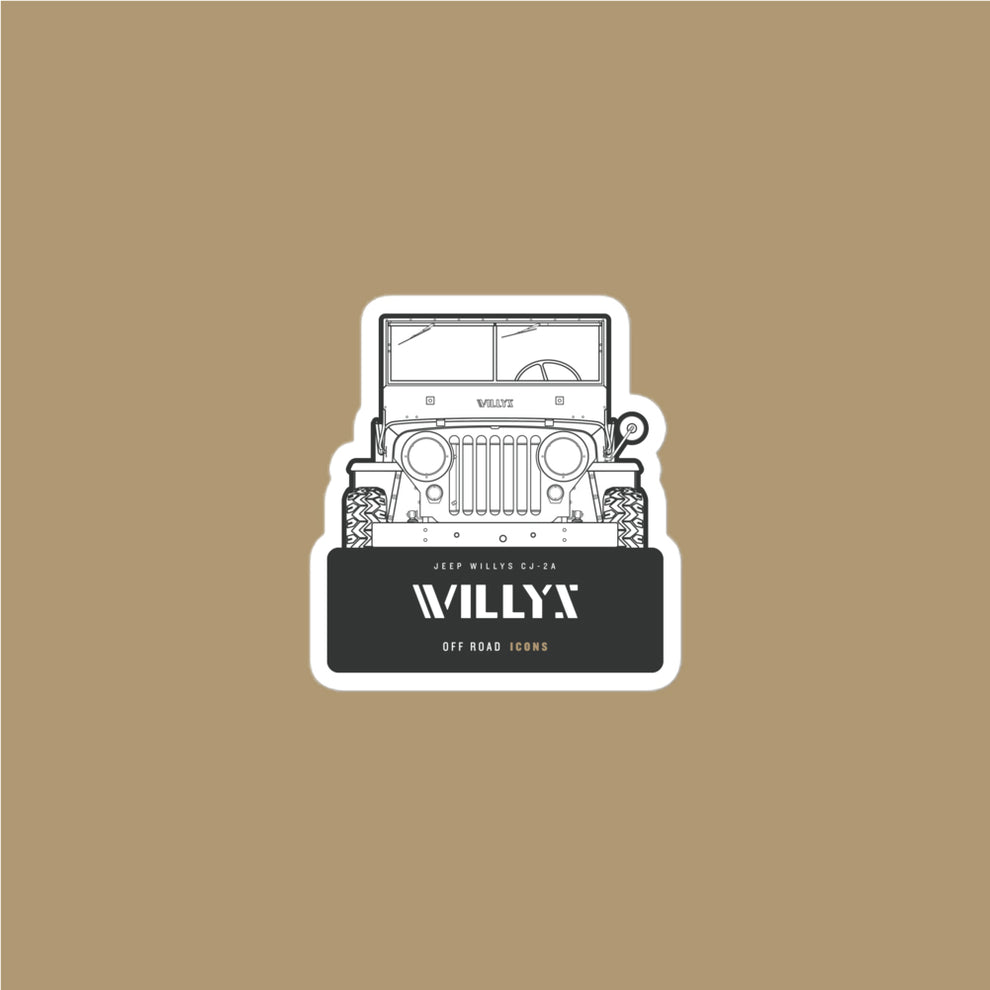 Willys, badge - stickers – Off-road Icons